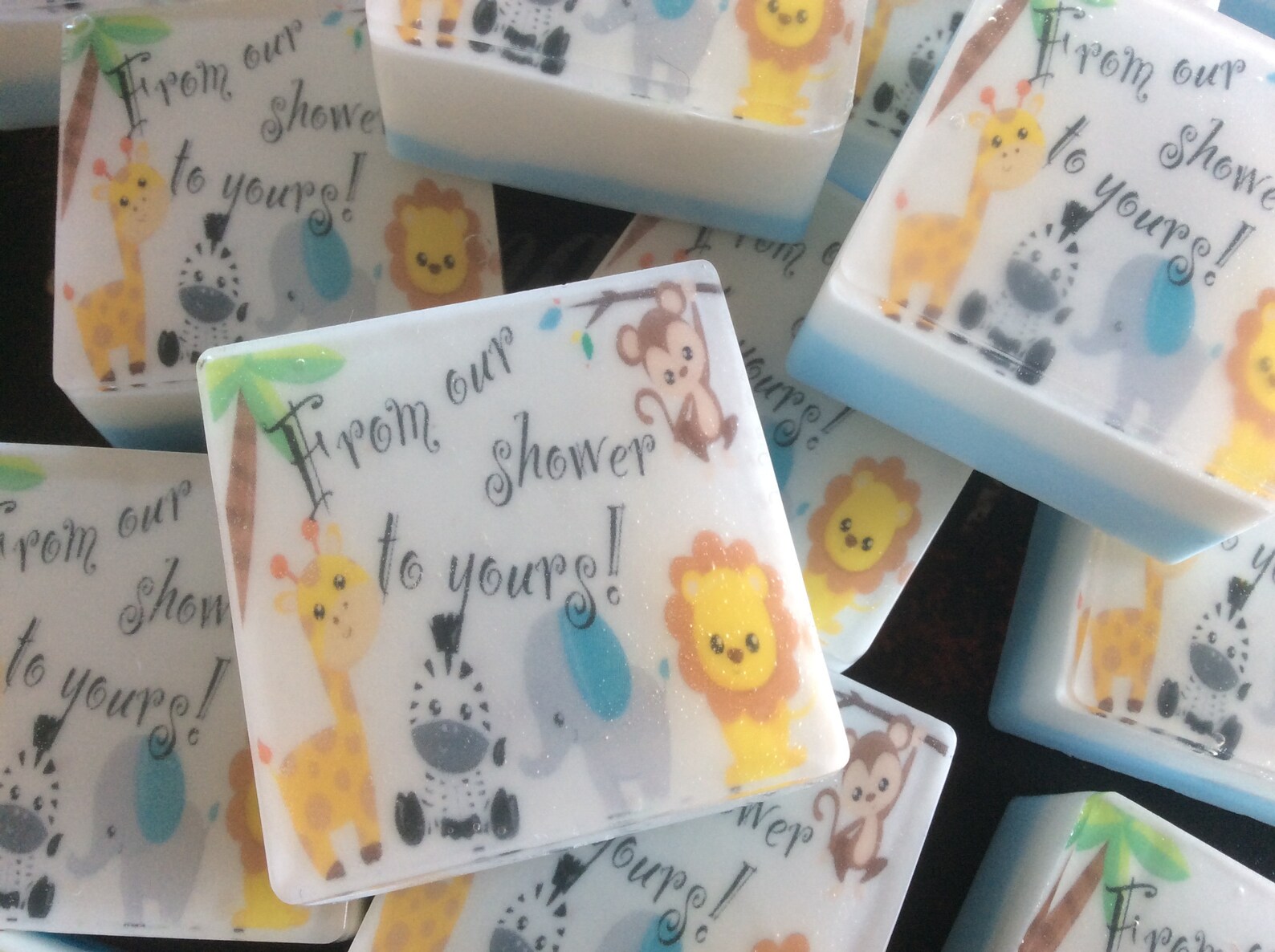 Safari Theme Baby Shower Soap Favors Set of 10 Safari Image - Etsy