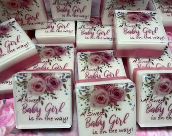 Custom Little Princess is on the Way Baby Shower Soap Favor, Scented ...