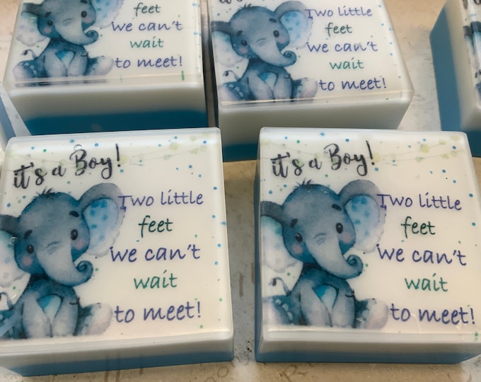 Baby Shower Soap Favors. Set of 10 Soap Bars, Baby Boy Shower Soap ...