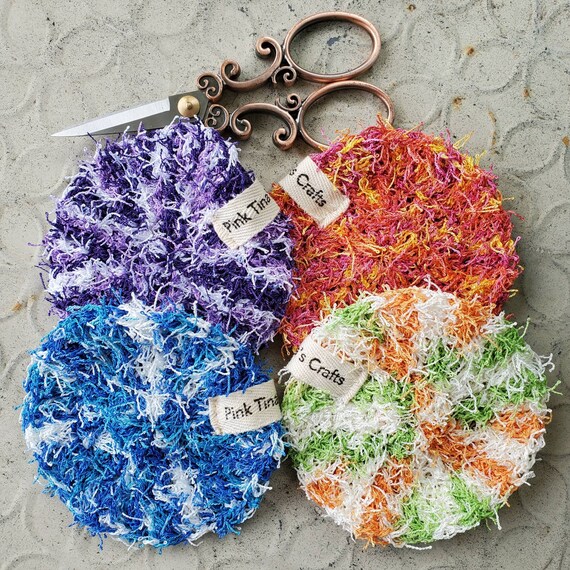Small Dish Scrubby 3.5 Inches - Etsy