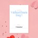 Valentine's Day Card, Digital Printable Valentine Cards, Kid's ...