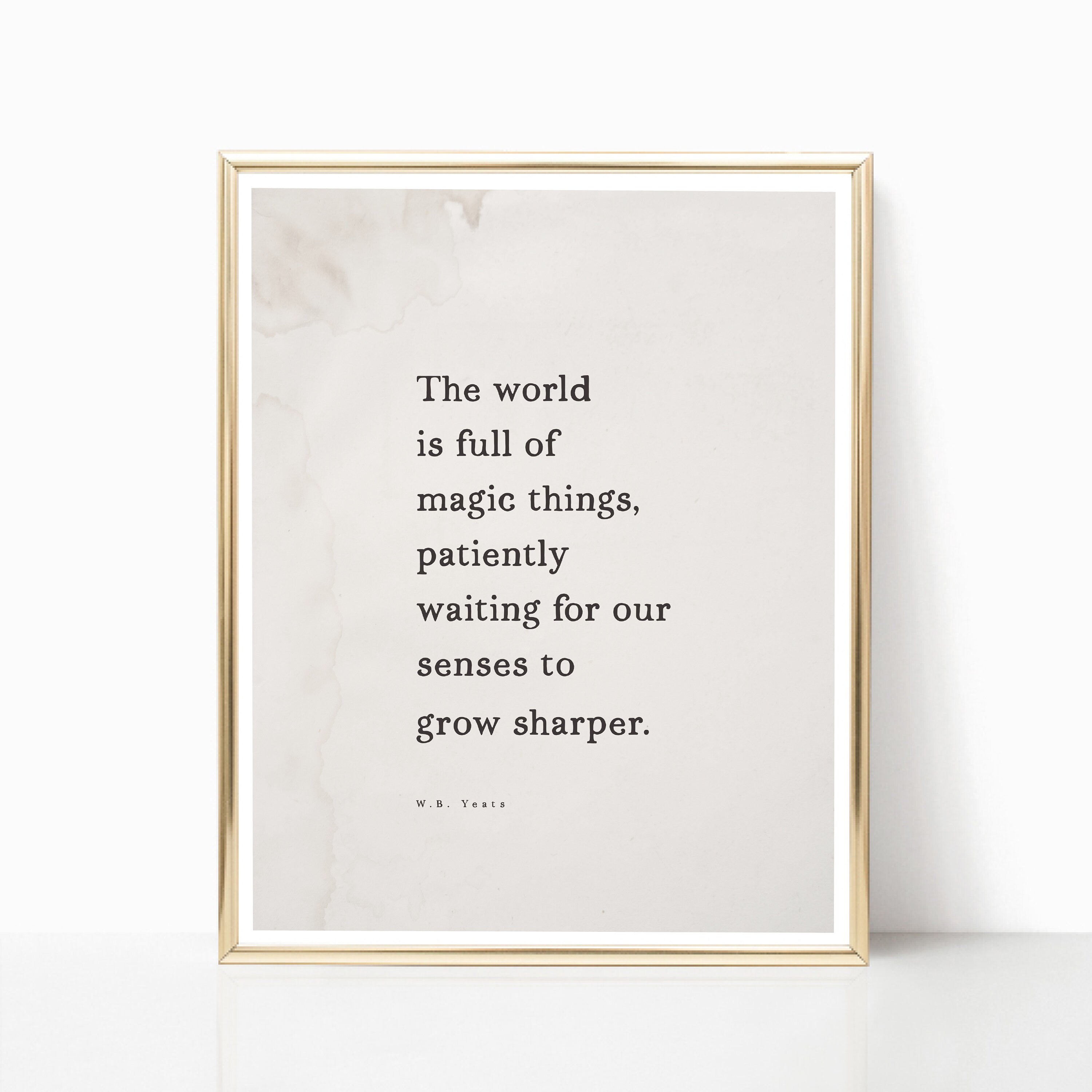 The World is Full of Magic Things QUOTE, Wall Decor, Typography, W.B ...