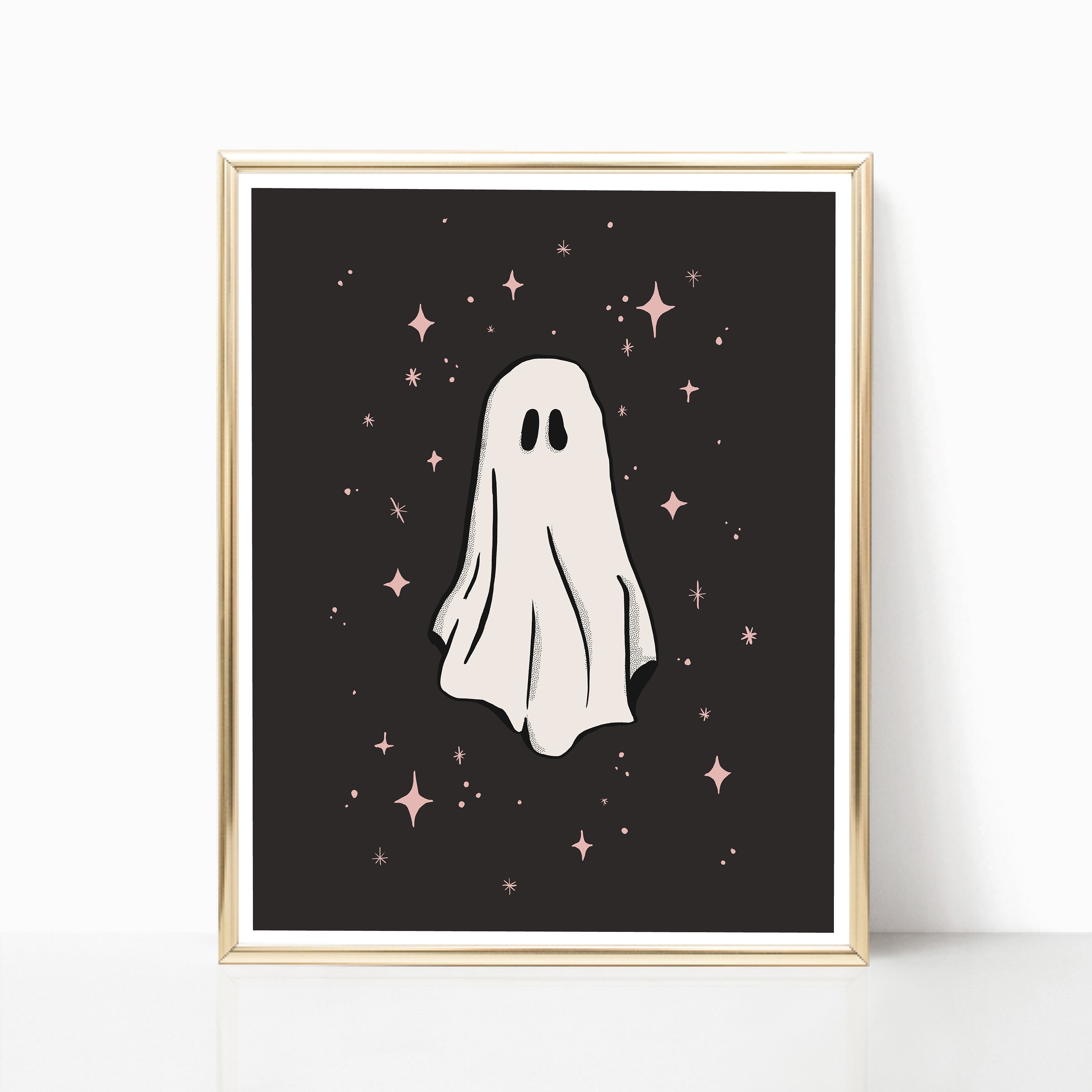 Ghost Sparkle, Sheet Ghost, AUTUMN, HALLOWEEN Print, Fall, Wall Decor ...