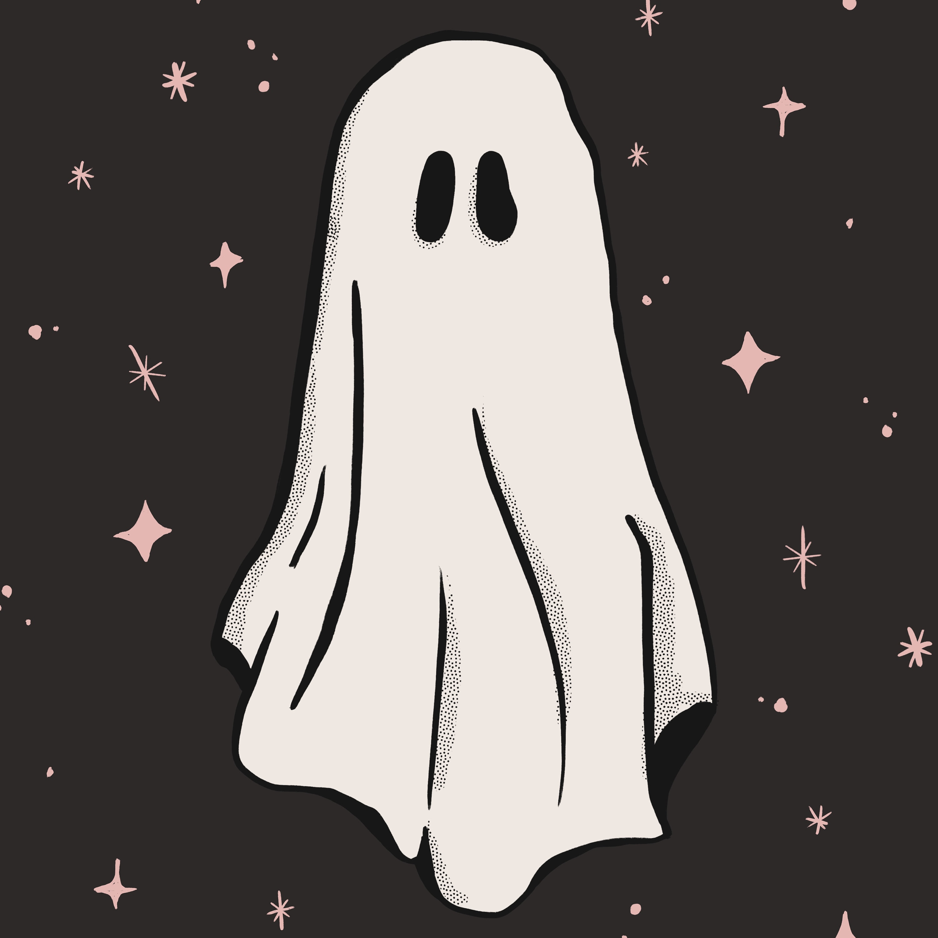 Ghost Sparkle, Sheet Ghost, AUTUMN, HALLOWEEN Print, Fall, Wall Decor ...