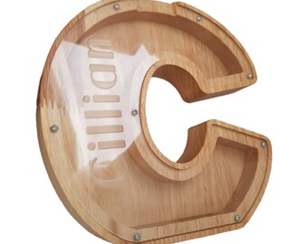 Letter C Piggy Bank - Etsy
