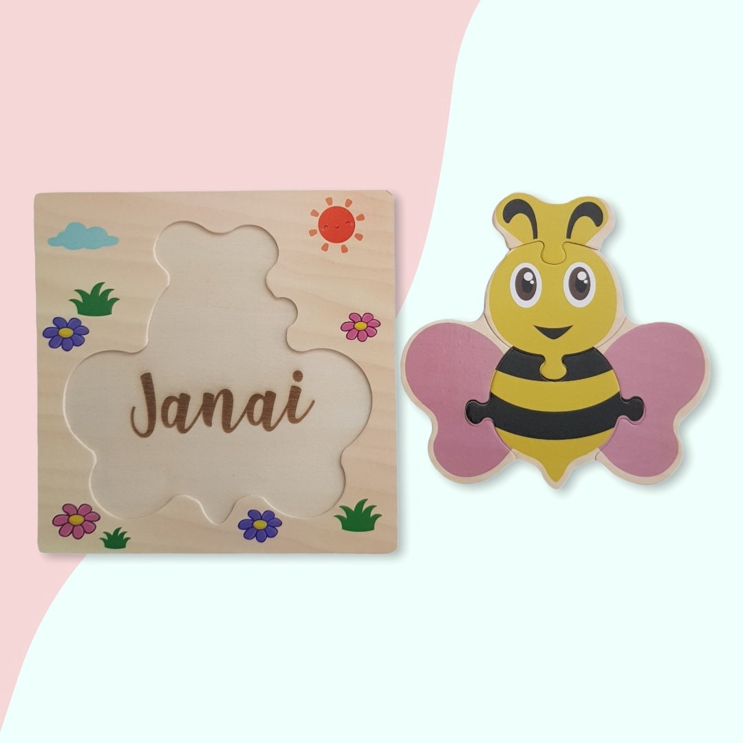 Personalised Name Jigsaw Puzzle for Kids. Fun Bright Graphics - Etsy