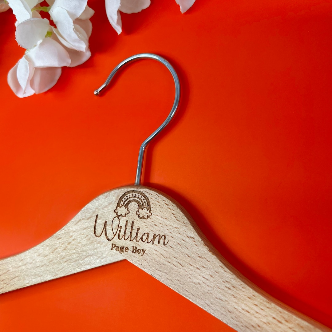 Children's Hangers. Rainbow Kids Hangers - Brown. Flowergirl & Pageboy ...