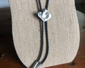 Leather bolo tie | Etsy