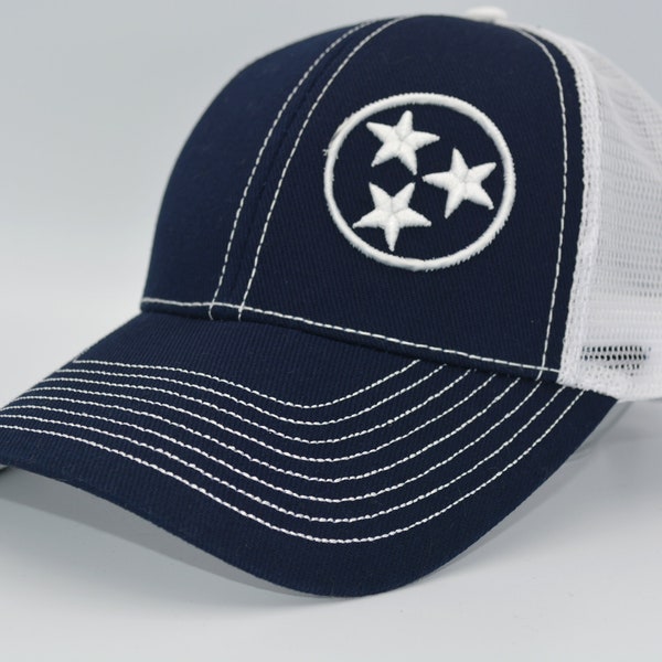 Tri Star Trucker Hat - Etsy