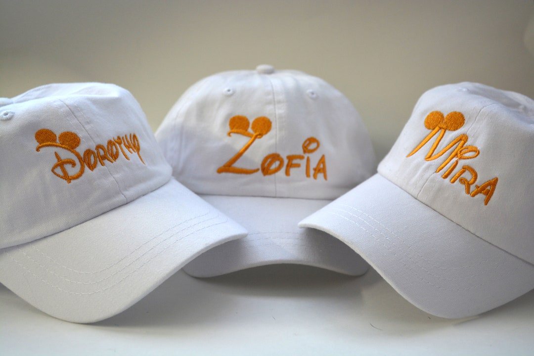 Mouse Ears Name Hat, Custom Baseball Caps, Youth Custom Embroidered ...