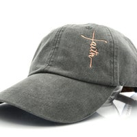 Faith Baseball Hat-bible Verse Cap -christian Hats for Men- Dad Hat ...