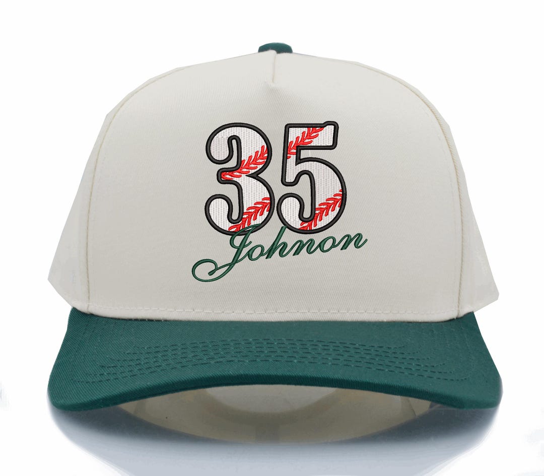 Baseball Two-tone Snapback Hat, Custom Number, and Name Hat, Sideline ...