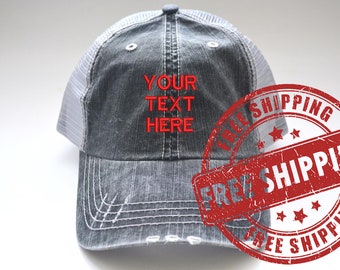 Distressed hat | Etsy