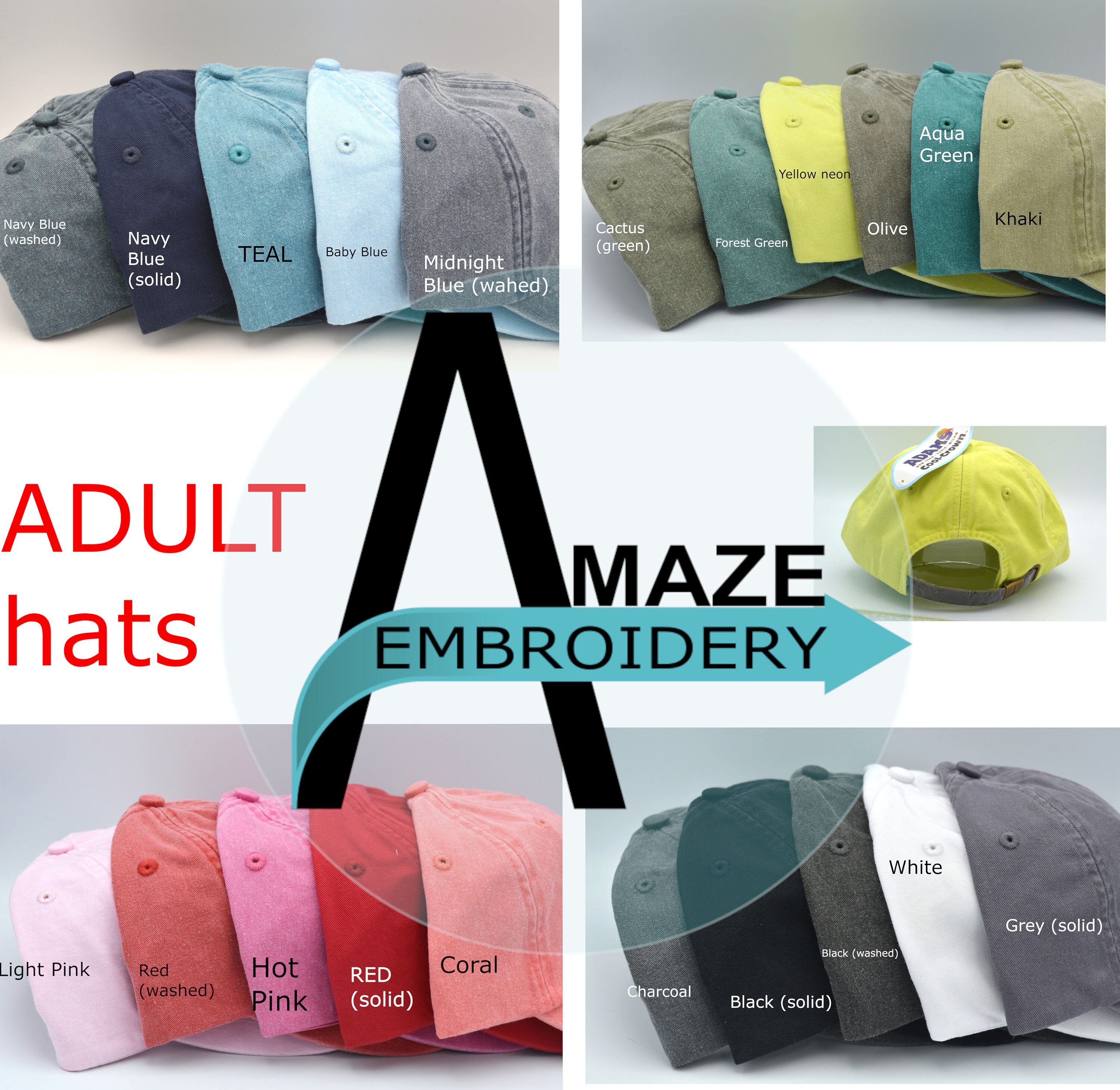 ISR Logo Unisex Baseball Cap Custom Logo Embroidery Amaze | Etsy