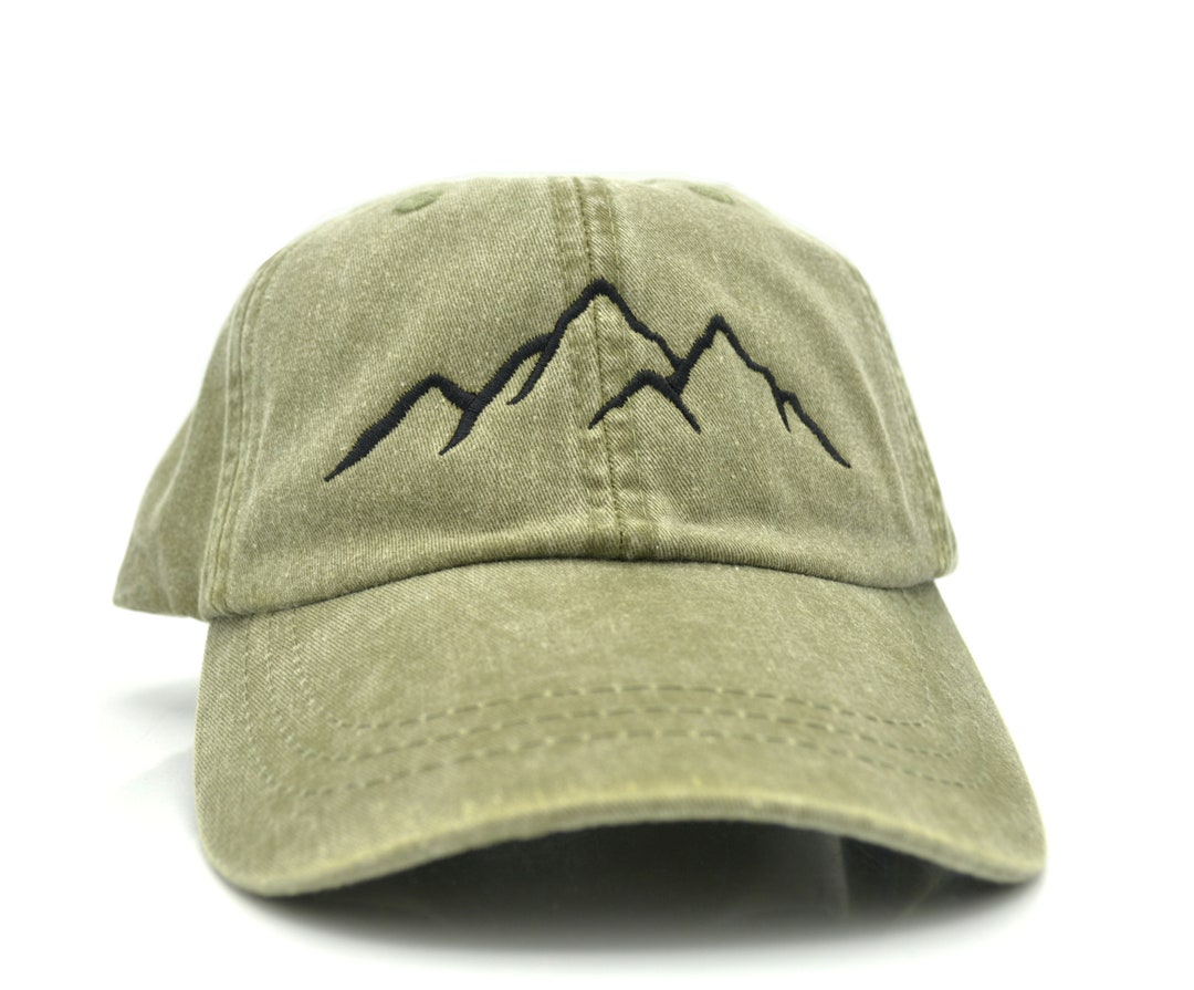 Embroidered Mountain Baseball Cap: Unisex Hiking Adventure Hat - Etsy