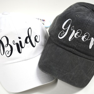Bride Groom Caps Mr Mrs Caps Honeymooning Hat Wedding Gift Party Caps ...