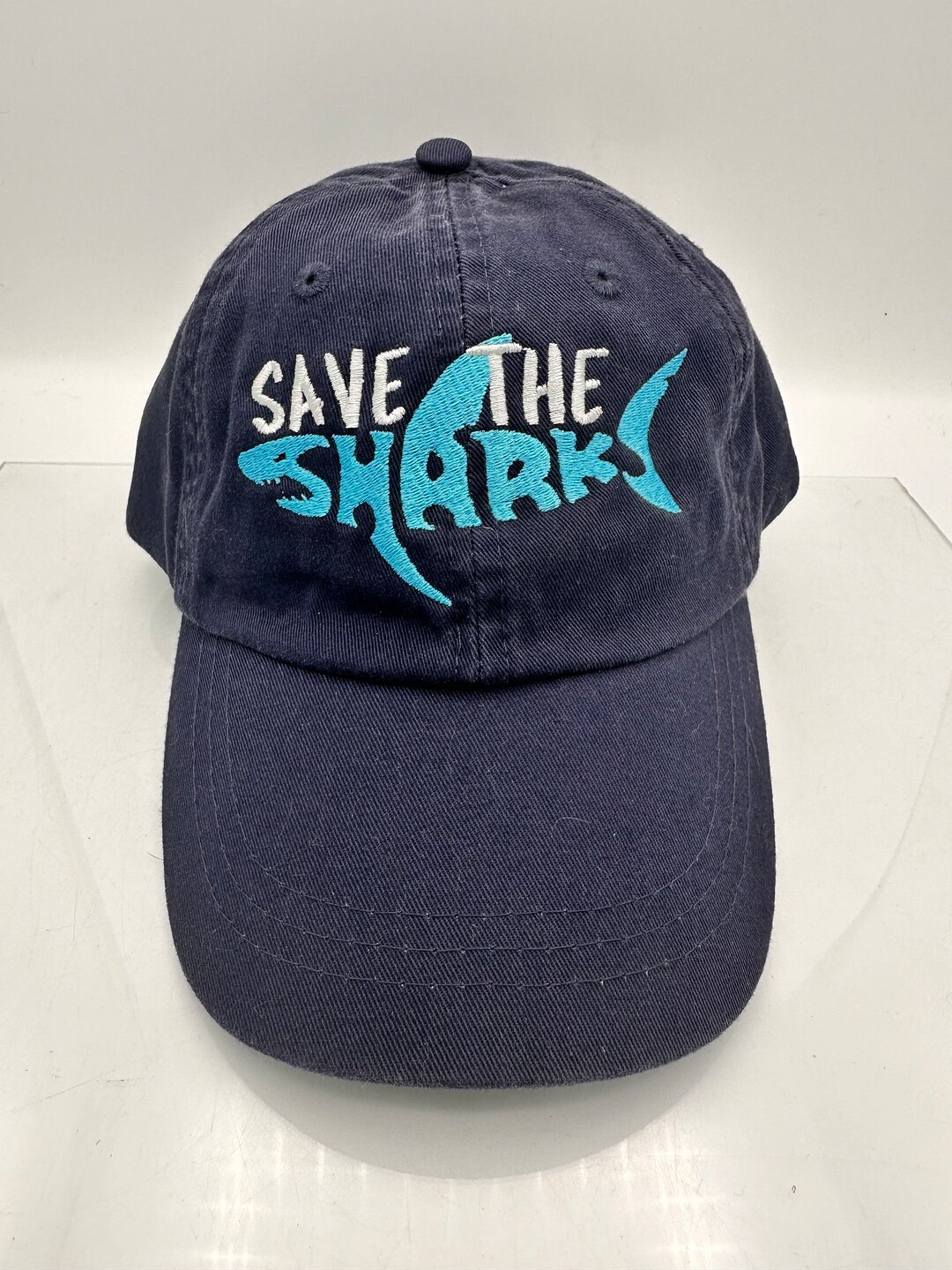 Save the Sharks Embroidered Cap - Etsy