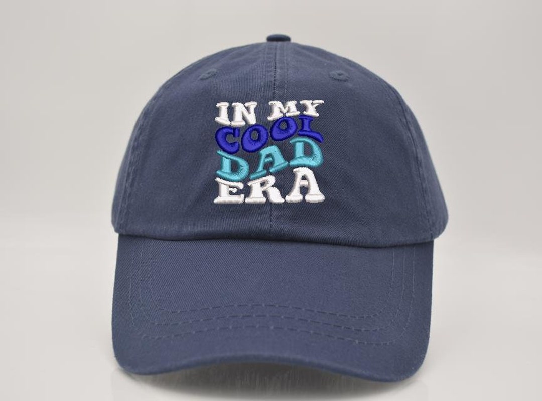 In My Cool Dad Era Cap Dad Baseball Cap Retro Wavy Text Embroidered ...