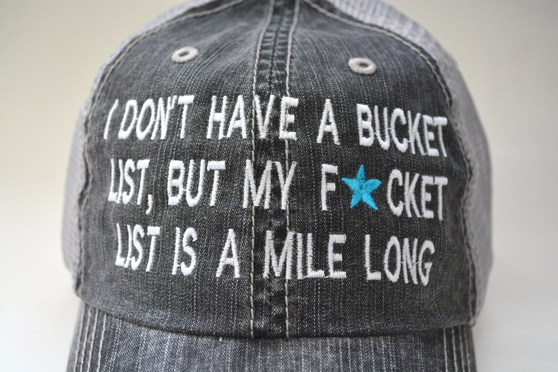 Funny Sarcasm Saying Cap Distressed Women's Trucker Hat Personalized ...