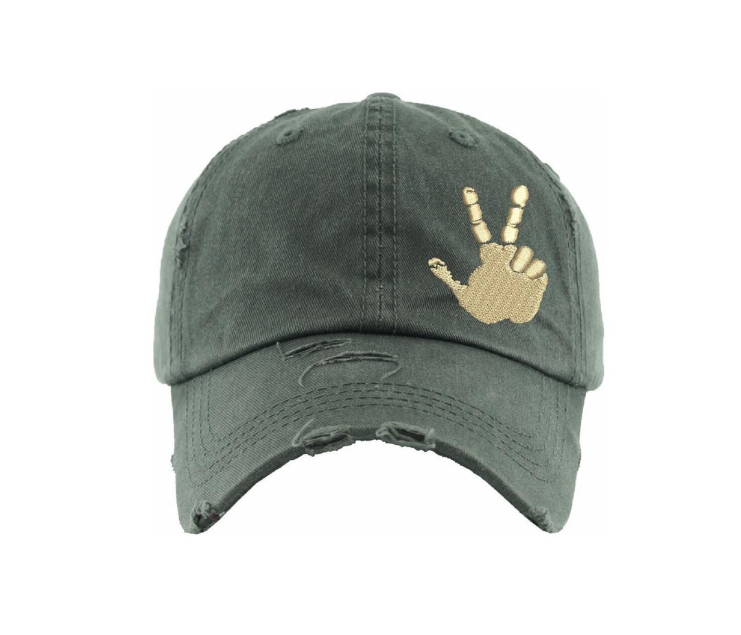 Off-road Wave Embroidered Baseball Cap, Driver Wave Cap Distressed ...