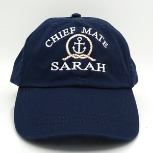 Custom Embroidered Captain Hat: Personalized Anchor Boat Crew Cap - Etsy