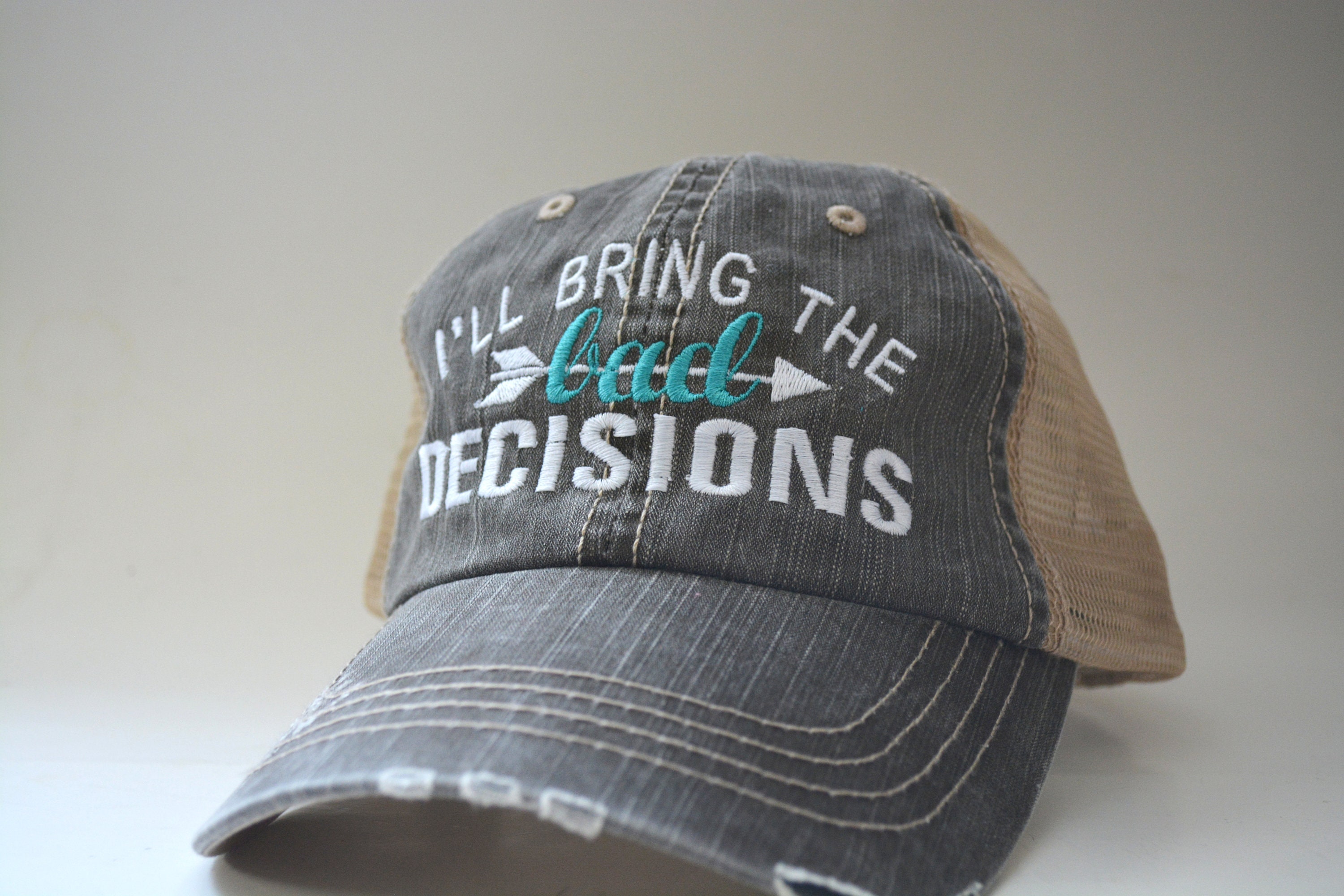 I'll Bring the Alcohol Bad Decisions DISTRESSED TRUCKER - Etsy