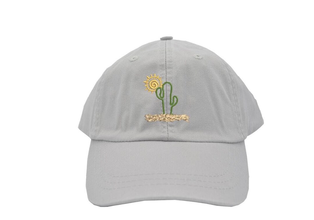 Embroidered Cactus Baseball Cap: Sun Sand Design, Unisex Dad Hat - Etsy