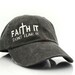 Embroidered Christian Baseball Cap: Faith Over Fear, Jesus Cross Hat - Etsy