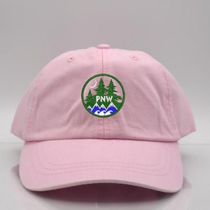 PNW Hat Dad Cap Unisex Embroidered Hat Hiking Climbing Adventure ...
