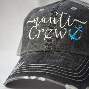Nauti Bride Nauti Crew Distressed Hats Bachelorette Hats Bachelorette ...