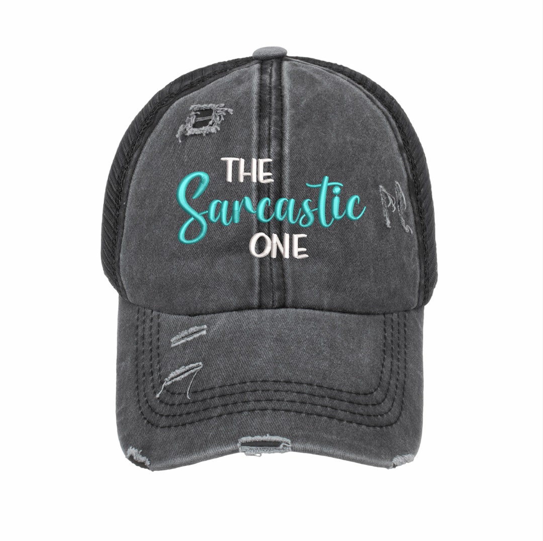 Girls Trip Hats Distressed Ponytail Hat Dad Hat the Sarcastic One ...