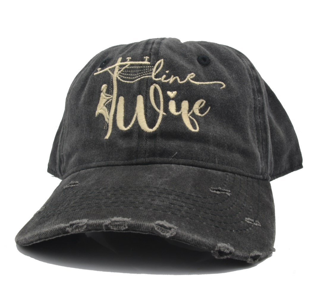 Line Wife Cap, Vintage Ball Cap, Criss Cross, High Ponytail, Messy Bun ...