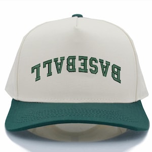 Custom Upside Down Embroidered Twill Cap: Personalized Five Panel Hat - Etsy