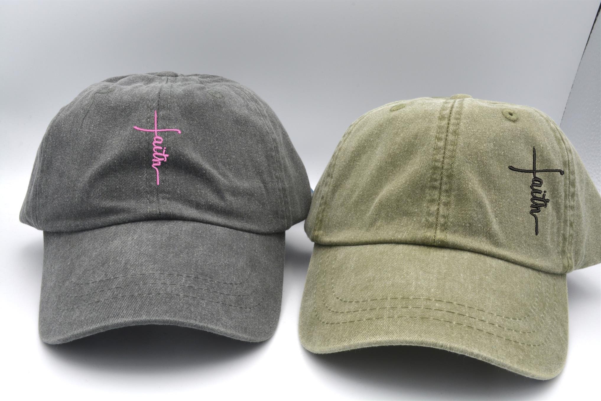 Faith Cross Hat dad HAT Jesus hat Christian custom hat | Etsy