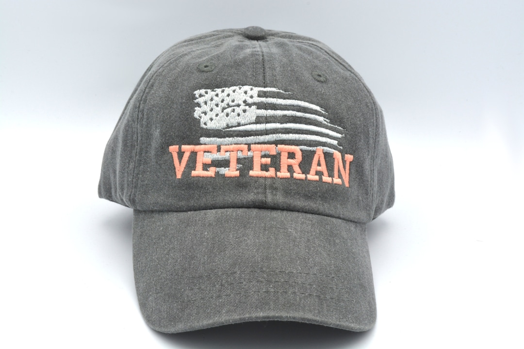 Embroidered Veteran Hat: USA Flag Baseball Cap, Patriotic Gift - Etsy