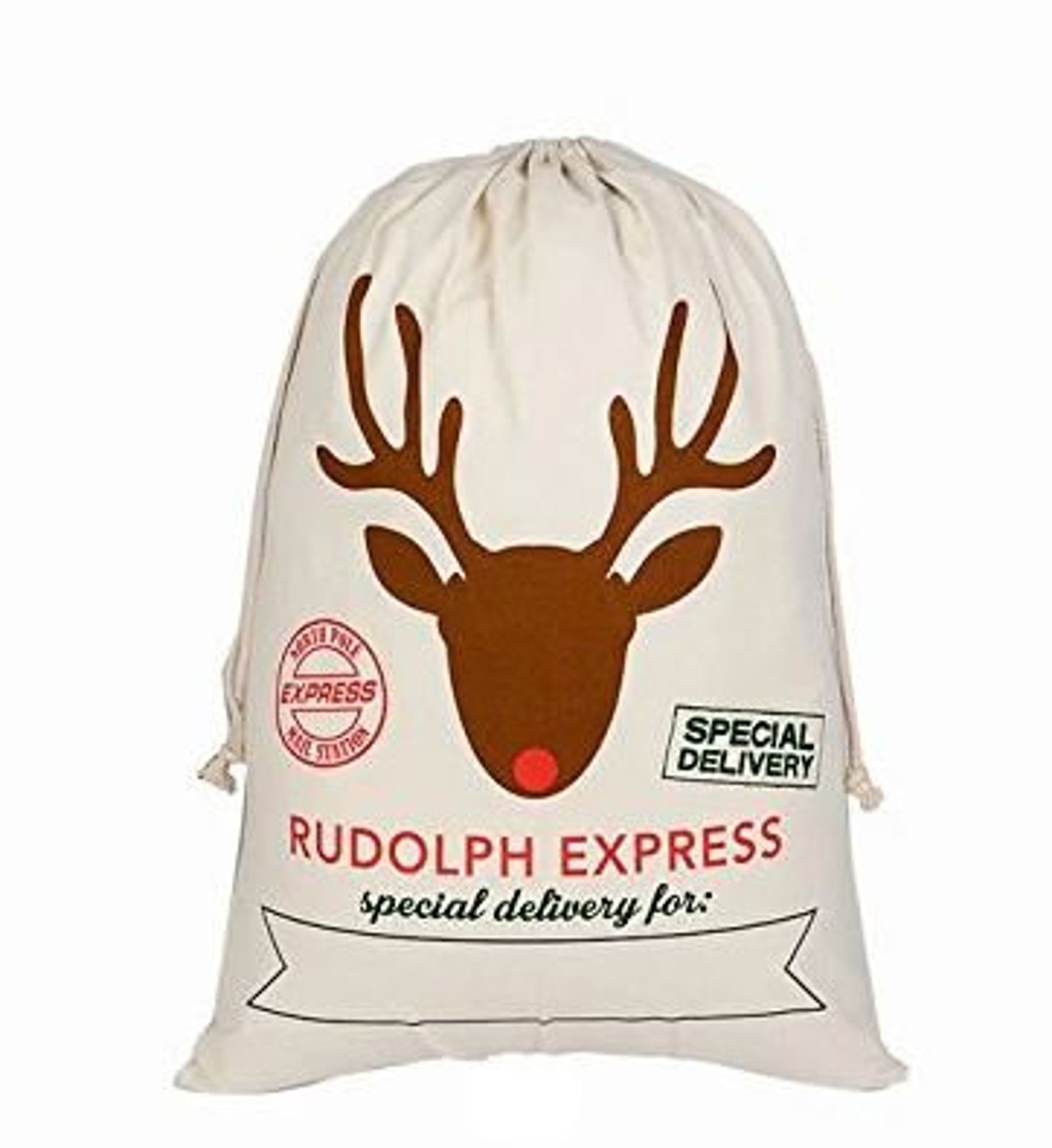 Custom Santa Sack| North Pole Express Santa Delivery Sack| Christmas ...