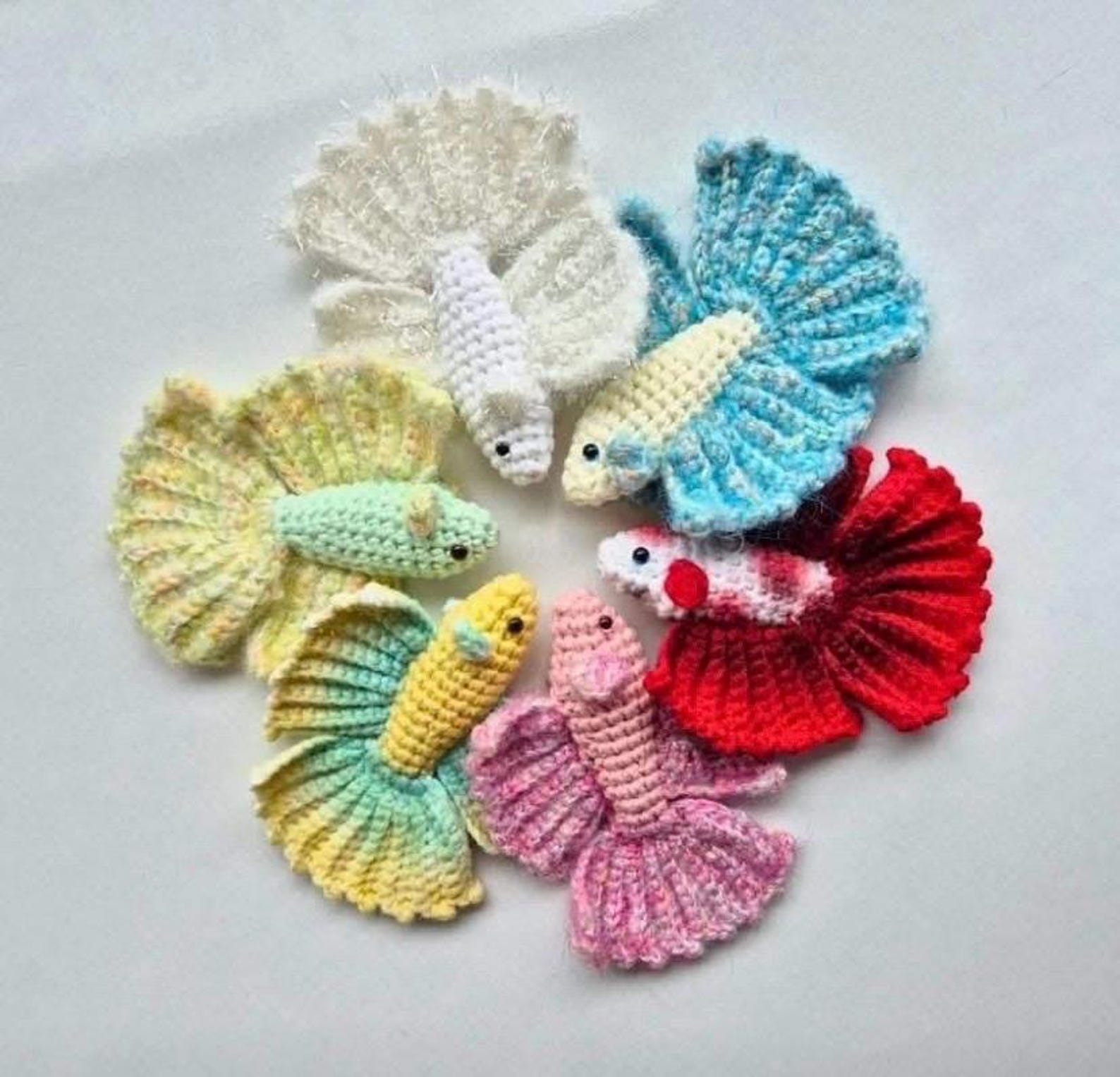 Beautiful Beta Fish Crochet Pattern - Etsy