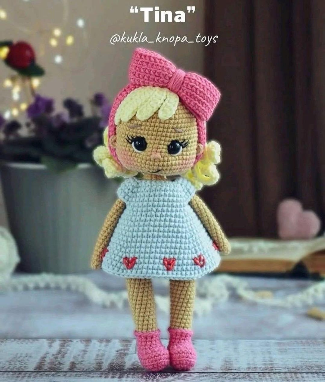 Cute Doll in Dress Crochet Pattern PDF Download - Etsy