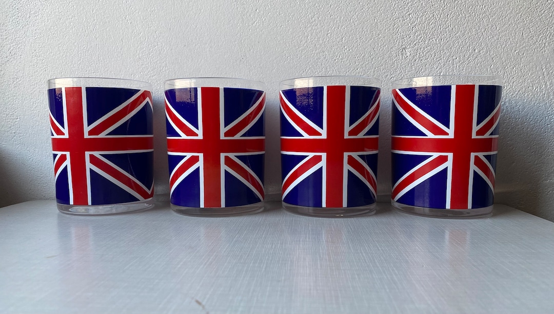 Vintage Cera Union Jack Rocks Glasses Circa the 80's - Etsy