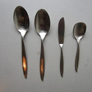 Vintage International Stainless Deluxe Flatware Set for 12 - Etsy