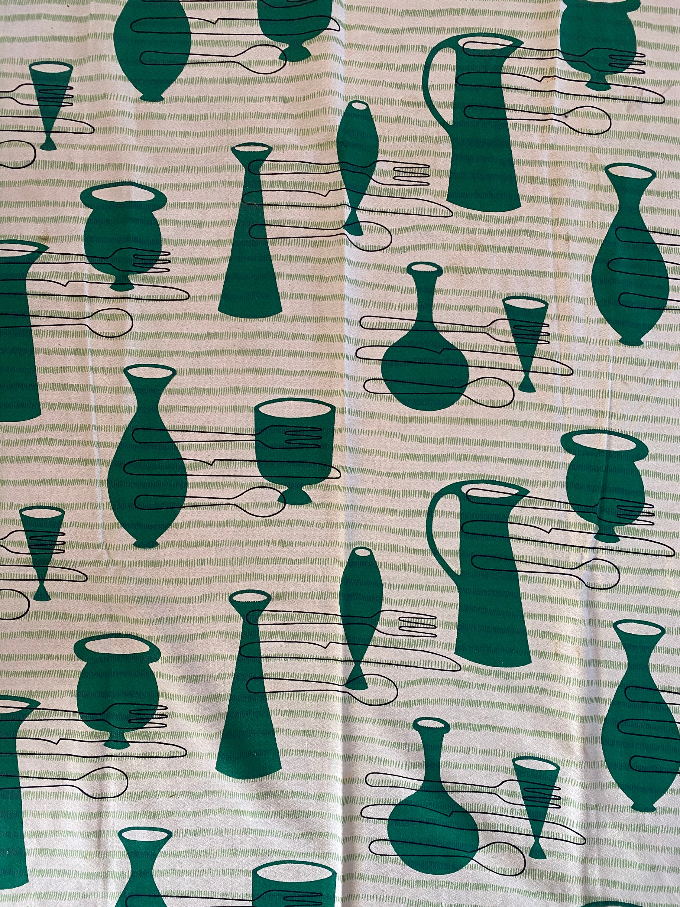 Vintage Barkcloth Circa the 50s priced per Yard - Etsy
