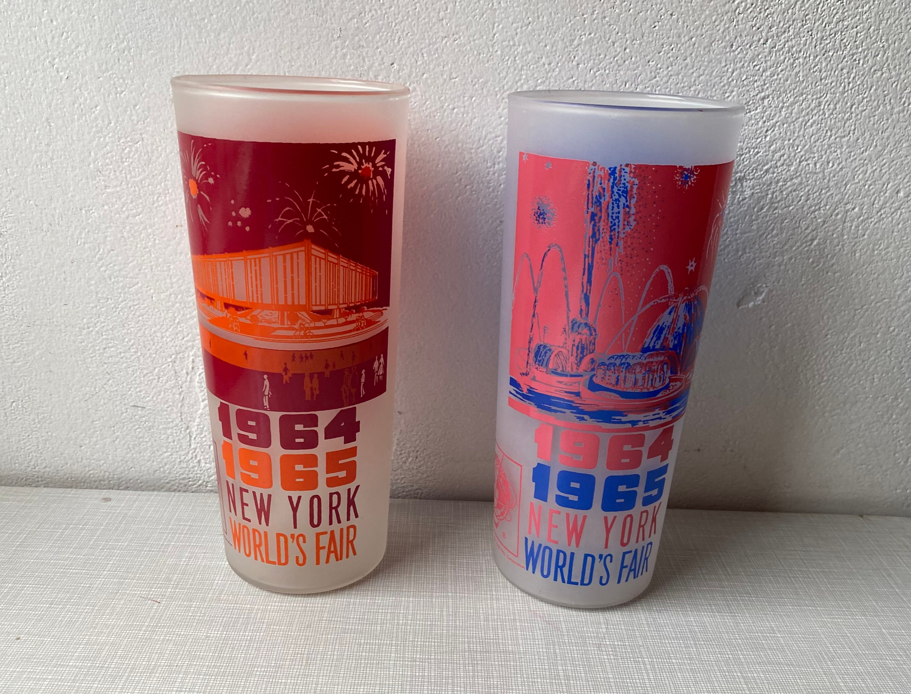Vintage New York Worlds Fair Glasses Circa the 60's - Etsy
