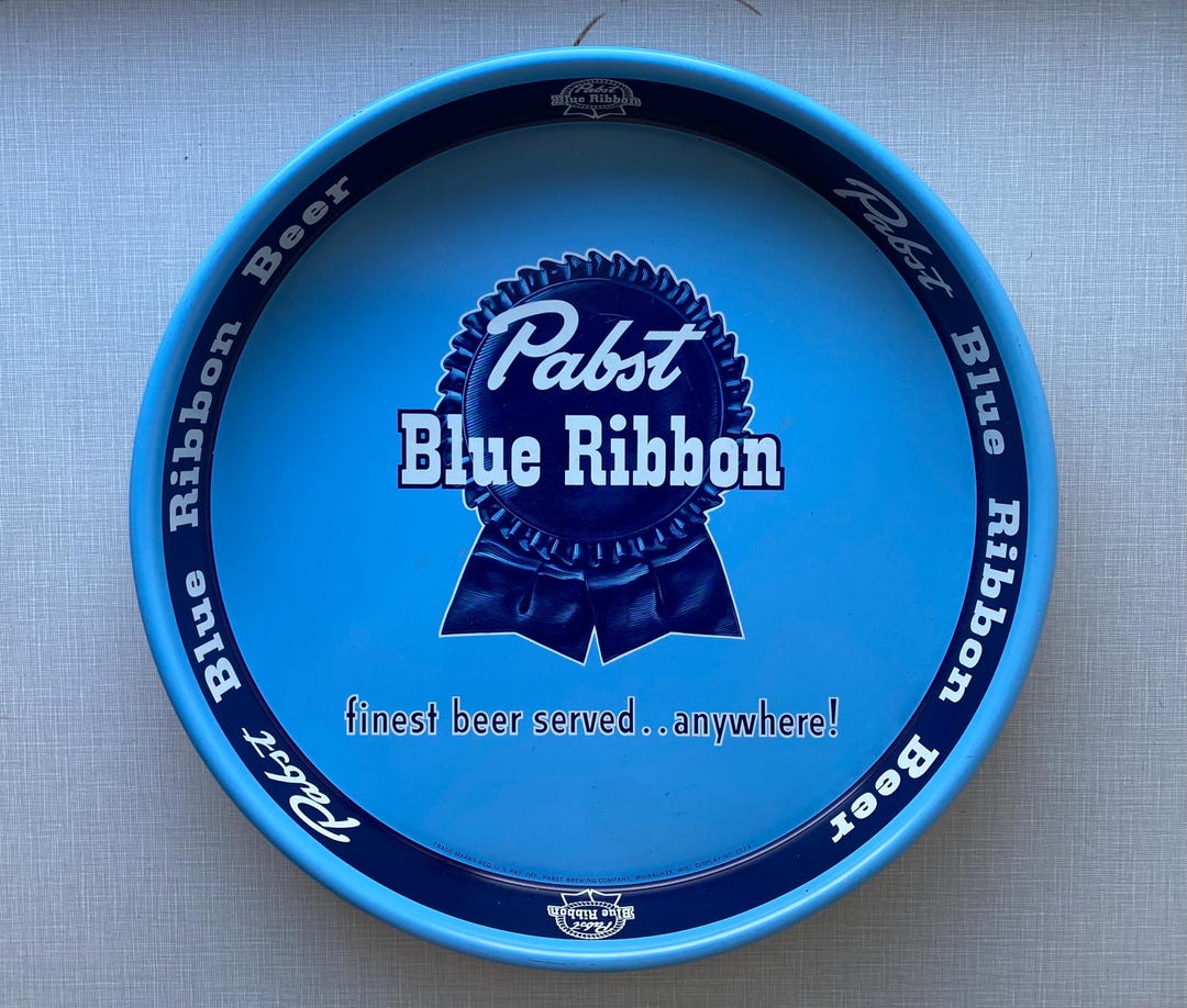 Vintage Pabst Blue Ribbon Beer Tray Circa the 60's - Etsy