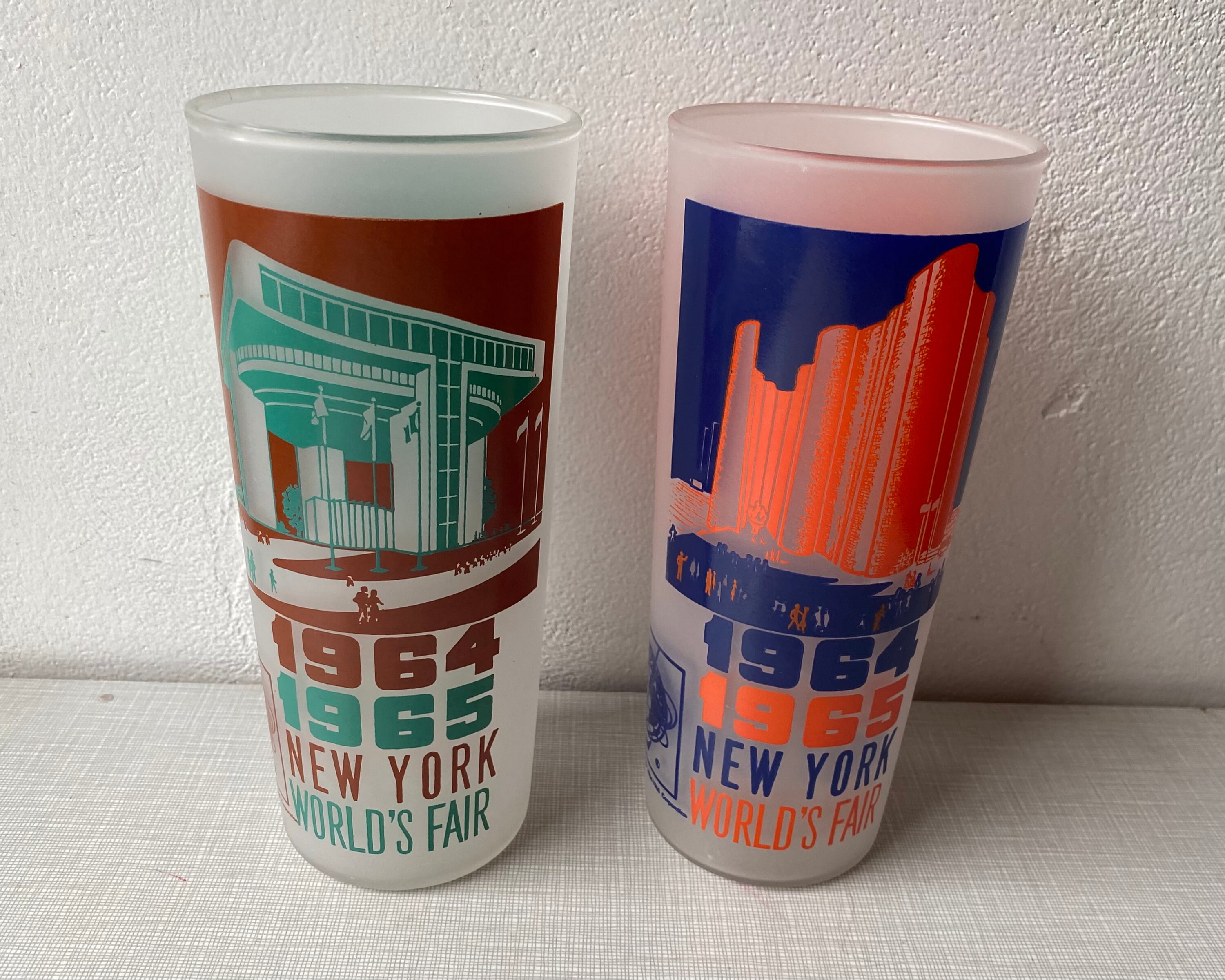 Vintage New York Worlds Fair Glasses Circa the 60's - Etsy