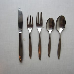 Vintage International Stainless Deluxe Flatware Set for 12 - Etsy