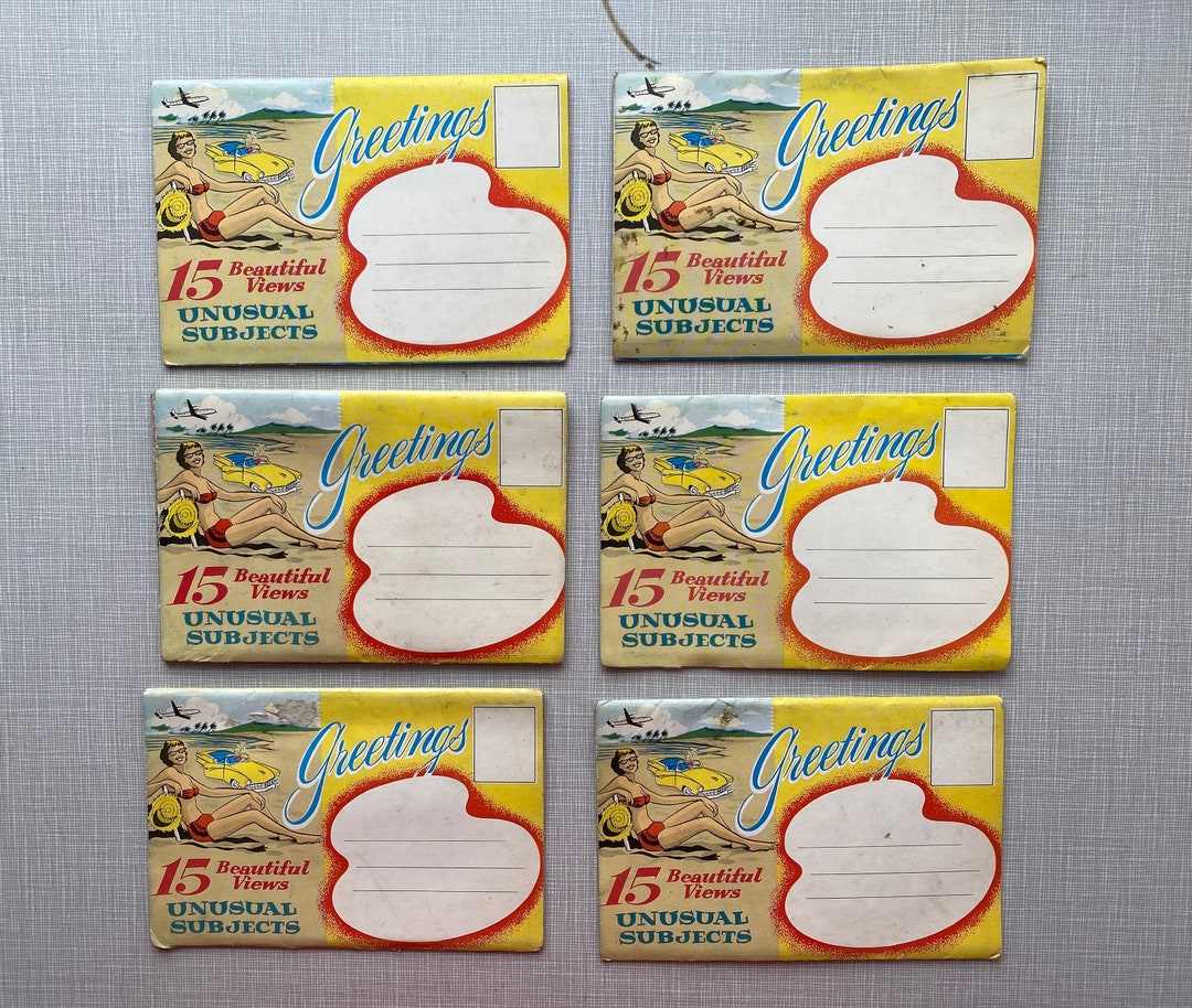 Vintage Risque Foldout Circa the 50's priced per Pack - Etsy