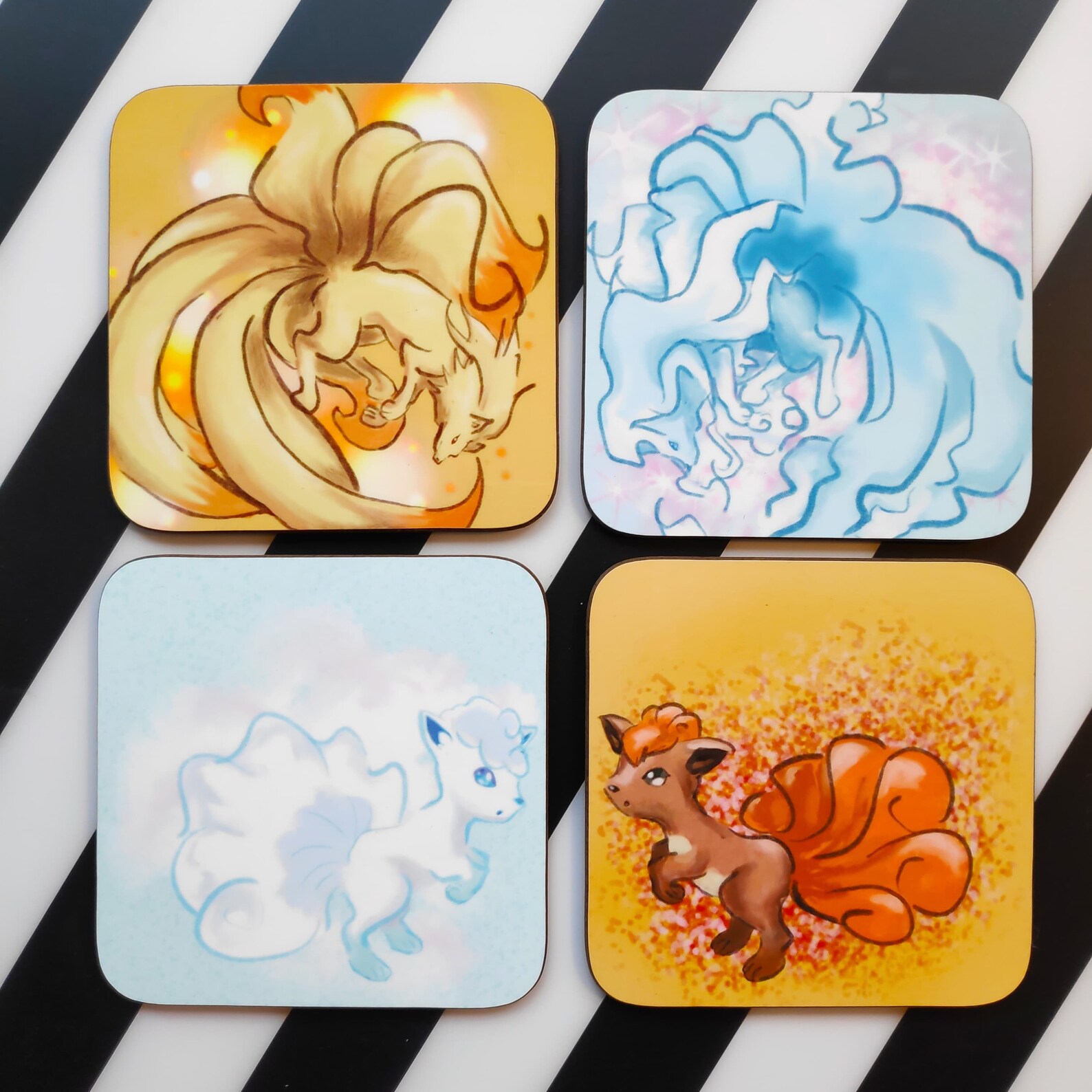 Pokémon Coasters Includes All Eevolutions - Etsy