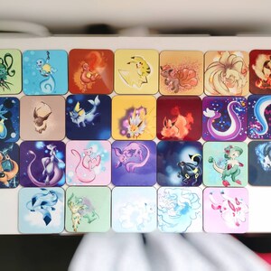 Pokémon Coasters Includes All Eevolutions - Etsy