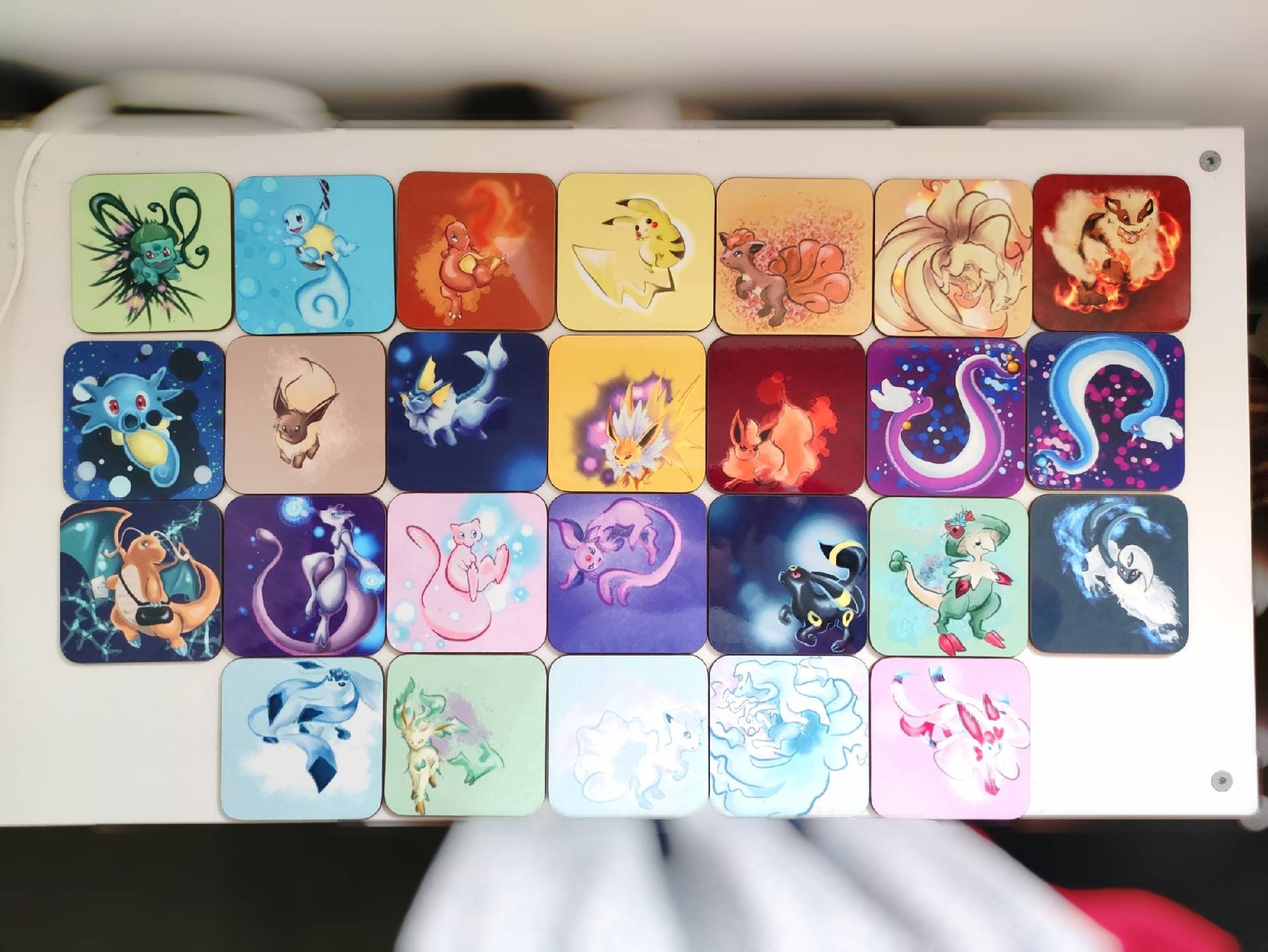 Pokémon Coasters Includes All Eevolutions - Etsy