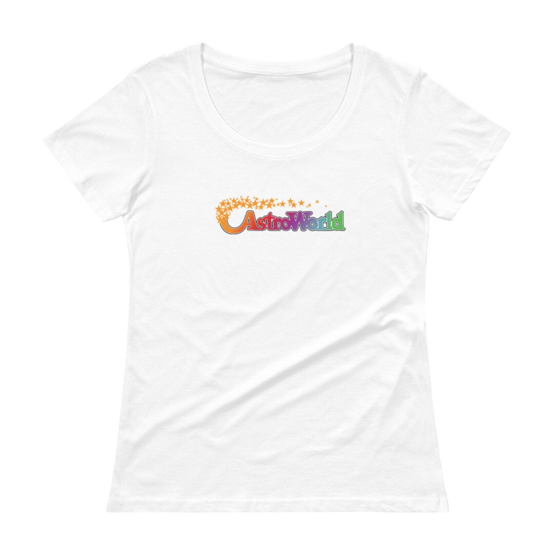 Astroworld Classic 80s Logo Ladies' Scoopneck T-shirt - Etsy
